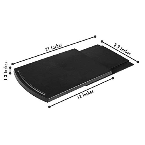 Appliance Caddy Sliding Coffee Maker Tray, 12" Coffee Pot Slider Machine Mat Under Countertop Rolling Tray for Blender Toaster with Smooth Rolling Wheels(1 Pack,Black)