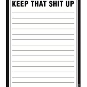 Magnetic Notepad for Refrigerator- Grocery List, Shopping List, To Do List, Honey Do List, Memo Pad for Home or Office, Funny and Motivational Gift Idea, 7.5 x 4.25 Inches (50 Sheets)