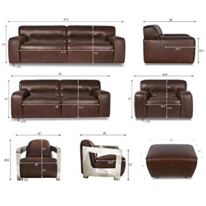 Sunset Trading Milan Love Seat, Deep, Brown