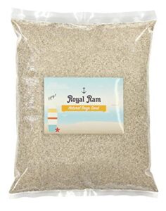 (5 pounds) natural decorative real sand - beige - for use in crafts, decor, vase filler, aquariums and more!