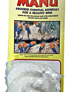 Manu 3244 Small Rose White Natural Mineral Clay Block for Birds