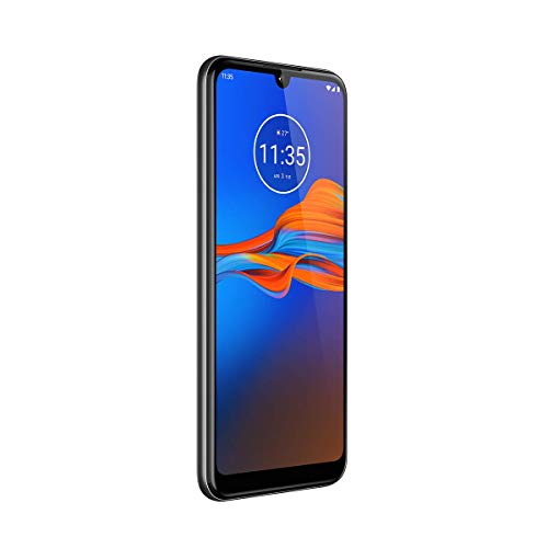 Motorola Moto E6 Plus XT2025-1 6.1" 32GB Dual SIM GSM Unlocked Smartphone, MediaTek Helio P22, 2GB RAM, Dual (13MP+2MP) Rear + 8MP Front Camera, Android 9.0 Pie, Polished Graphite