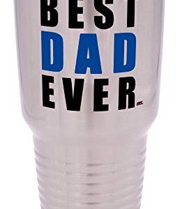 Rogue River Tactical Funny Best Dad Ever Large 30 Ounce Travel Tumbler Mug Cup w/Lid Sarcastic For Him Dad Father