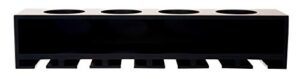 kiera grace claret wine bottle & glass holder shelf, 22.5", black