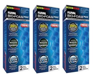 fv fluval 6 pack of bio-foam max media for fluval 206/306 and 207/307 aquarium filters