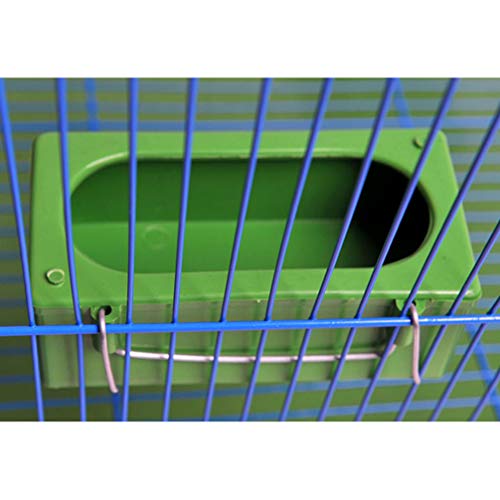 DOITOOL 10Pcs Hanging Food Feeder Bird Water Drinking Dish Cage Hanging Food Dispenser Water Food Feeding Tool for Parrot Pigeon