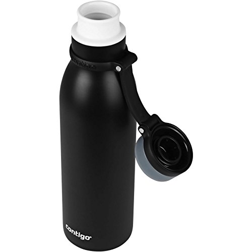 Contigo Matterhorn Stainless Steel Water Bottle, 20 oz - Matte Black (3-Pack)