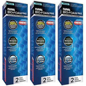 fv fluval 6 pack of bio-foam max media for fluval 406 and 407 aquarium filters