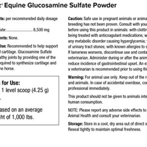 UltraCruz Equine MSM, Glucosamine Sulfate and Chondroitin Sulfate Horse Joint Supplement Bundle, 4 lb Each MSM and Glucosamine, 1 lb Chondroitin, Powders