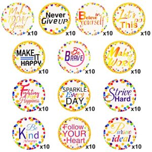 160 Pieces Confetti Positive Sayings Accents Confetti Accents Removable Confetti Stickers for School Classroom Bulletin Board Decoration Kids Room Decor (White)