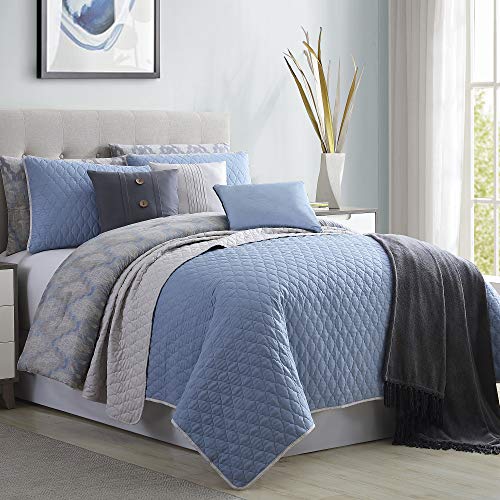 Modern Threads Radiance 10-Piece Comforter and Quilted Coverleted Coverlet Set King/California King