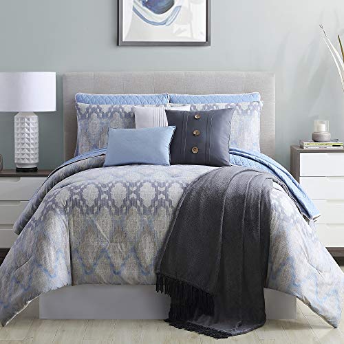 Modern Threads Radiance 10-Piece Comforter and Quilted Coverleted Coverlet Set King/California King