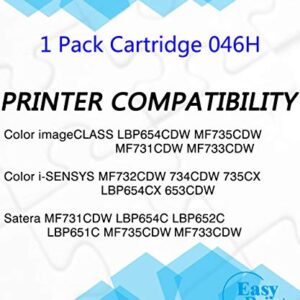 EASYPRINT Compatible Toner Cartridge Replacement for Canon 046 CRG-046H CRG046H LBP654Cdw MF735Cdw MF733Cdw MF731Cdw Printer, (1x Black Pack)