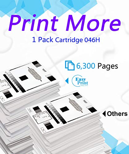 EASYPRINT Compatible Toner Cartridge Replacement for Canon 046 CRG-046H CRG046H LBP654Cdw MF735Cdw MF733Cdw MF731Cdw Printer, (1x Black Pack)