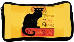 la chat noir design pencil case for school supplies for office supplies, gameboy ds, mp3, or makeup supplies