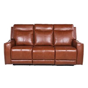 Steve Silver Natalia Recliner Coach Sofas, 82.5" L x 39" W x 42" H, Caramel Leather