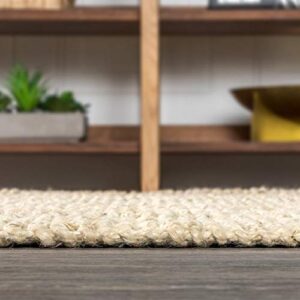 JONATHAN Y NRF102B-3 Pata Hand Woven Chunky Jute Light Ivory 3 ft. x 5 ft. Area-Rug, Farmhouse, Easy-Cleaning, for Bedroom, Kitchen, Living Room,