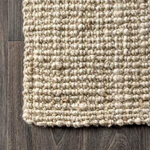 JONATHAN Y NRF102B-3 Pata Hand Woven Chunky Jute Light Ivory 3 ft. x 5 ft. Area-Rug, Farmhouse, Easy-Cleaning, for Bedroom, Kitchen, Living Room,