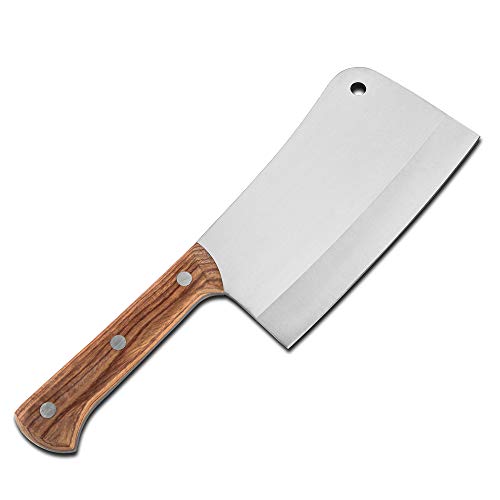 Heavy Duty Heft Cleaver SHI BA ZI ZUO Butcher Knife for Chopping Bones Sturdy Kitchen Knife