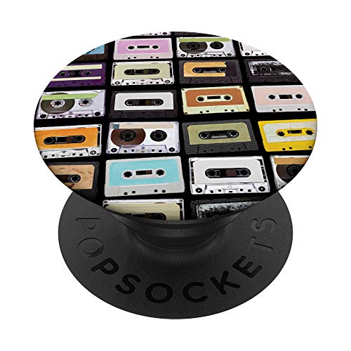 Cassette Mixtapes 1980s 80s Eighties Fun Unique Music PopSockets PopGrip: Swappable Grip for Phones & Tablets