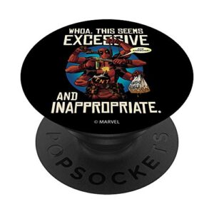 Marvel Deadpool Whoa This Seems Excessive And Inappropriate PopSockets Grip and Stand for Phones and Tablets