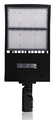 RuggedGrade 42,000 Lumen - 300 watt NextGen III LED Shoebox Lights - Dimmable - NO Photocell - Slip FIT Mount -10KV Surge