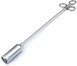 precise canada: balling gun livestock bolus boluses capsule large animal 13" veterinary stainless steel pill pusher sheep calf colt 5/8" diameter metal head spring clips