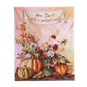 COTTONVILL EMANON Collection 20COUNT Cotton Print Fabric (Quarter 12pcs+1full Panel, Pumpkins Harvest FAL)