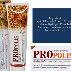 Natural Bee Propolis Toothpaste for Sensitive Teeth & Anti-Plague 6.3oz(180g) 2pcs - Korean Oral Care