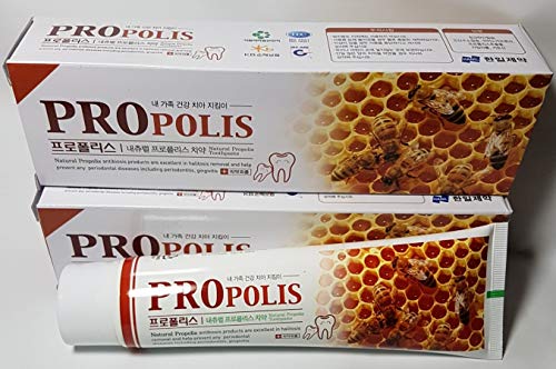 Natural Bee Propolis Toothpaste for Sensitive Teeth & Anti-Plague 6.3oz(180g) 2pcs - Korean Oral Care