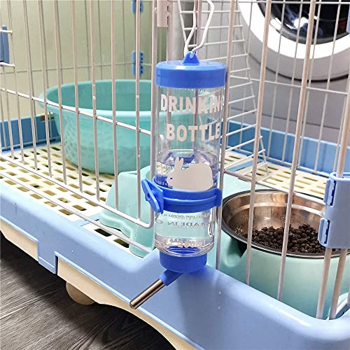 2PCS 8.45 oz No Drip Small Animal Water Bottle, BPA Free Best Water Bottle for Small Pet/Bunny/Ferret/Hamster/Guinea Pig/Rabbit