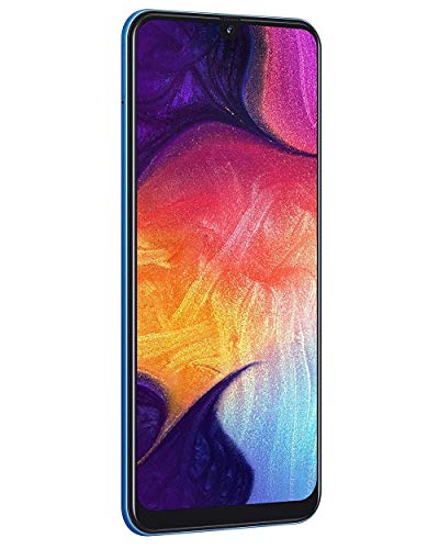 Samsung Galaxy A50 128GB, 4GB RAM 6.4" Display, 25MP, Triple Camera, Global 4G LTE Dual SIM GSM Factory Unlocked A505G/DS - International Model (Blue, 128 GB)