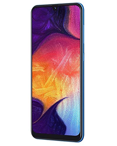 Samsung Galaxy A50 128GB, 4GB RAM 6.4" Display, 25MP, Triple Camera, Global 4G LTE Dual SIM GSM Factory Unlocked A505G/DS - International Model (Blue, 128 GB)