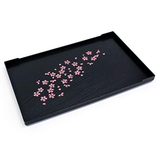 Cherry Blossom Pattern Tea Serving Tray, Japanese Style, 10 x 6.3inches