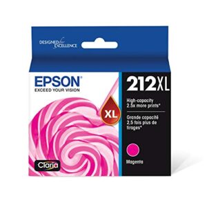 epson t212 claria -ink high capacity magenta -cartridge (t212xl320-s) for select epson expression and workforce printers