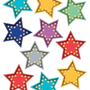 Teacher Created Resources Marquee Stars Accents (5870), Sold as 3 Pack, 90 Pieces Total