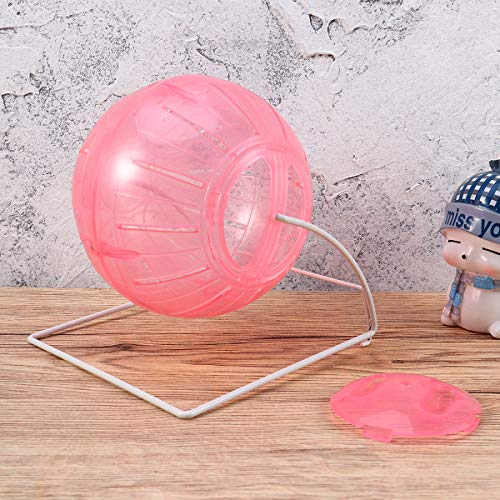 POPETPOP Hamster Exercise Ball,4-in-1 Multifunctional Hamster Running Ball-Hamster Mini Ball for Dwarf Hamster,Mouse,Syrian Hamster Small Animal-Pink