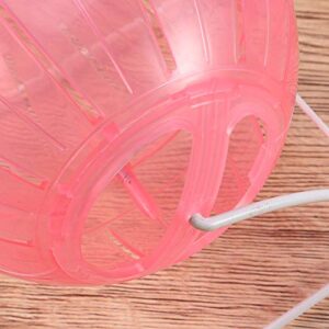 POPETPOP Hamster Exercise Ball,4-in-1 Multifunctional Hamster Running Ball-Hamster Mini Ball for Dwarf Hamster,Mouse,Syrian Hamster Small Animal-Pink