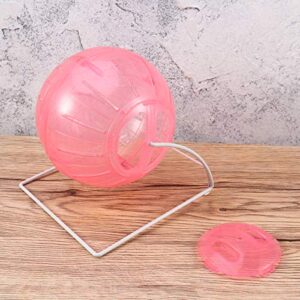 POPETPOP Hamster Exercise Ball,4-in-1 Multifunctional Hamster Running Ball-Hamster Mini Ball for Dwarf Hamster,Mouse,Syrian Hamster Small Animal-Pink