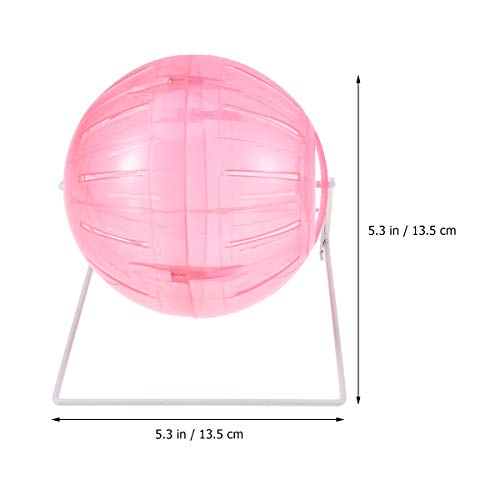 POPETPOP Hamster Exercise Ball,4-in-1 Multifunctional Hamster Running Ball-Hamster Mini Ball for Dwarf Hamster,Mouse,Syrian Hamster Small Animal-Pink