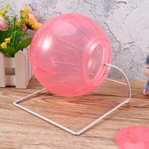 POPETPOP Hamster Exercise Ball,4-in-1 Multifunctional Hamster Running Ball-Hamster Mini Ball for Dwarf Hamster,Mouse,Syrian Hamster Small Animal-Pink