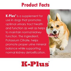 K-Plus Potassium Gluconate Renal Gel Plus Cranberry and EPA for Dogs and Cats - Veterinarian Approved Renal Supplement - Supports Potassium Balance - 5 oz