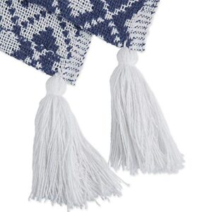 DII French Blue Diamond Lattice Throw, 50x60