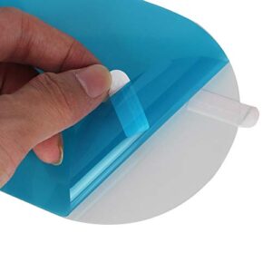 Qiilu 2 Pieces Car Rearview Mirror Film, Rainproof Waterproof Mirror Film Anti Fog Film Blind Spot Mirror for Car Rear View Mirrors Side Windows Oval 100 x 150mm