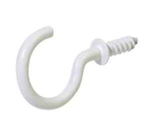 blue hawk 7/8” white steel cup hook, 40 count pack