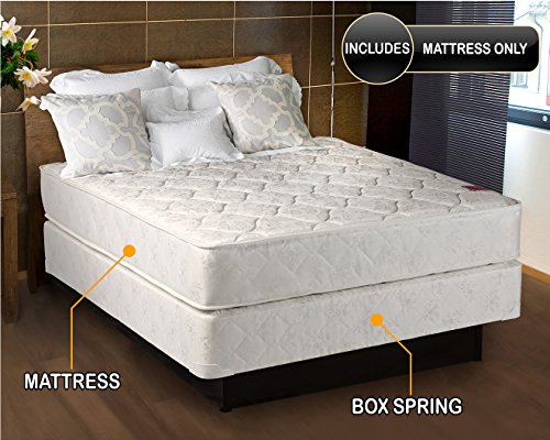 Dream Sleep Legacy 2-Sided Mattress Only with Mattress Protector Included - Orthopedic, Innerspring coils, Long Lasting Comfort by Dream Solutions USA (King 76"x80"x8")