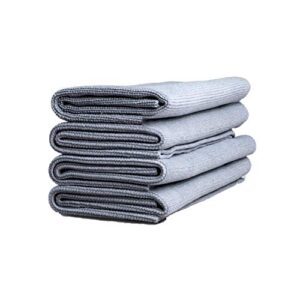 adam's edgeless microfiber utility towel - edgeless microfiber design with tight weave fibers - great all purpose detailing towel (4 pack)