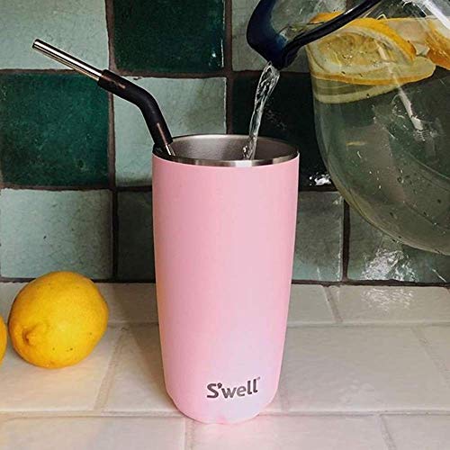 S'ip by S'well Stainless Steel Takeaway Tumbler - 24 Fl Oz - Pink Punch - Double-Layered Vacuum-Insulated Travel Mug Keeps Coffee and Drinks Cold for 16 Hours and Hot for 4 - BPA-Free Water Bottle