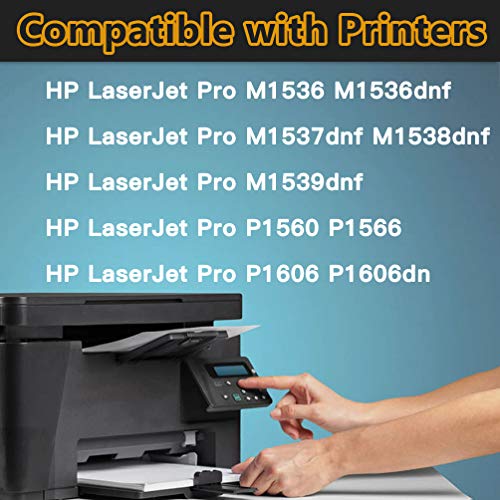 4-Pack Compatible 78A Printer Toner Cartridge CE278A Used for HP Laserjet Pro M1536dnf P1606dn P1606n P1566 M1537dnf M1538dnf M1539dnf (Black), Sold by Etechwork