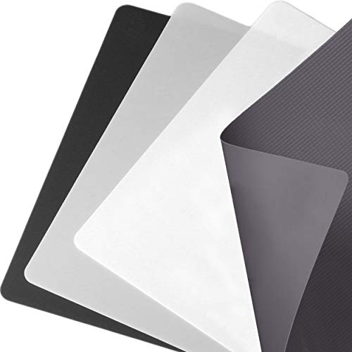 MasterMaid New Non Slip Flexible Kitchen Cutting Mats in Unique Modern Neutral Colors, Non-Porous Chopping Surface, Anti Slip, Dishwasher Safe, BPA Free, Set of 4pcs